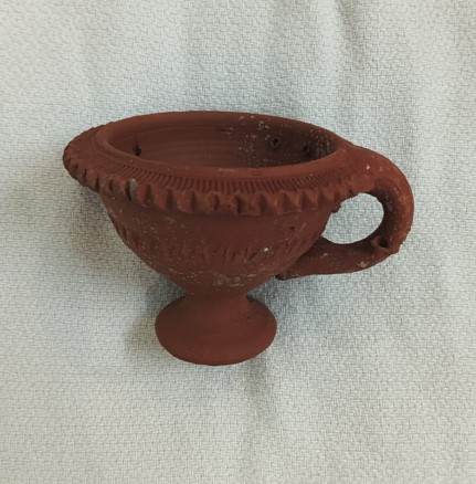 Clay Dhoop Daani with Handle BIG - MOHINI VIDYA