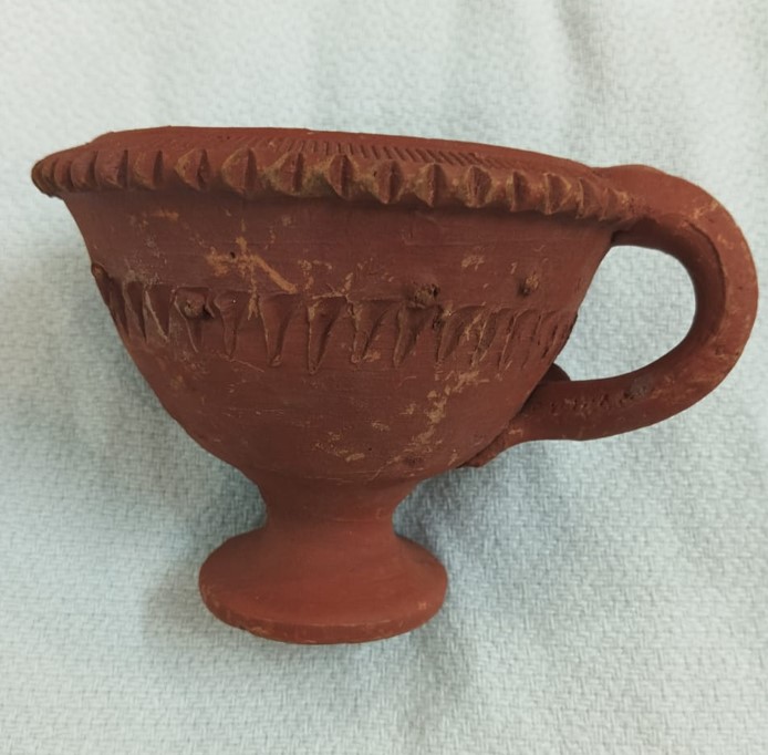 Clay Dhoop Daani with Handle BIG - MOHINI VIDYA